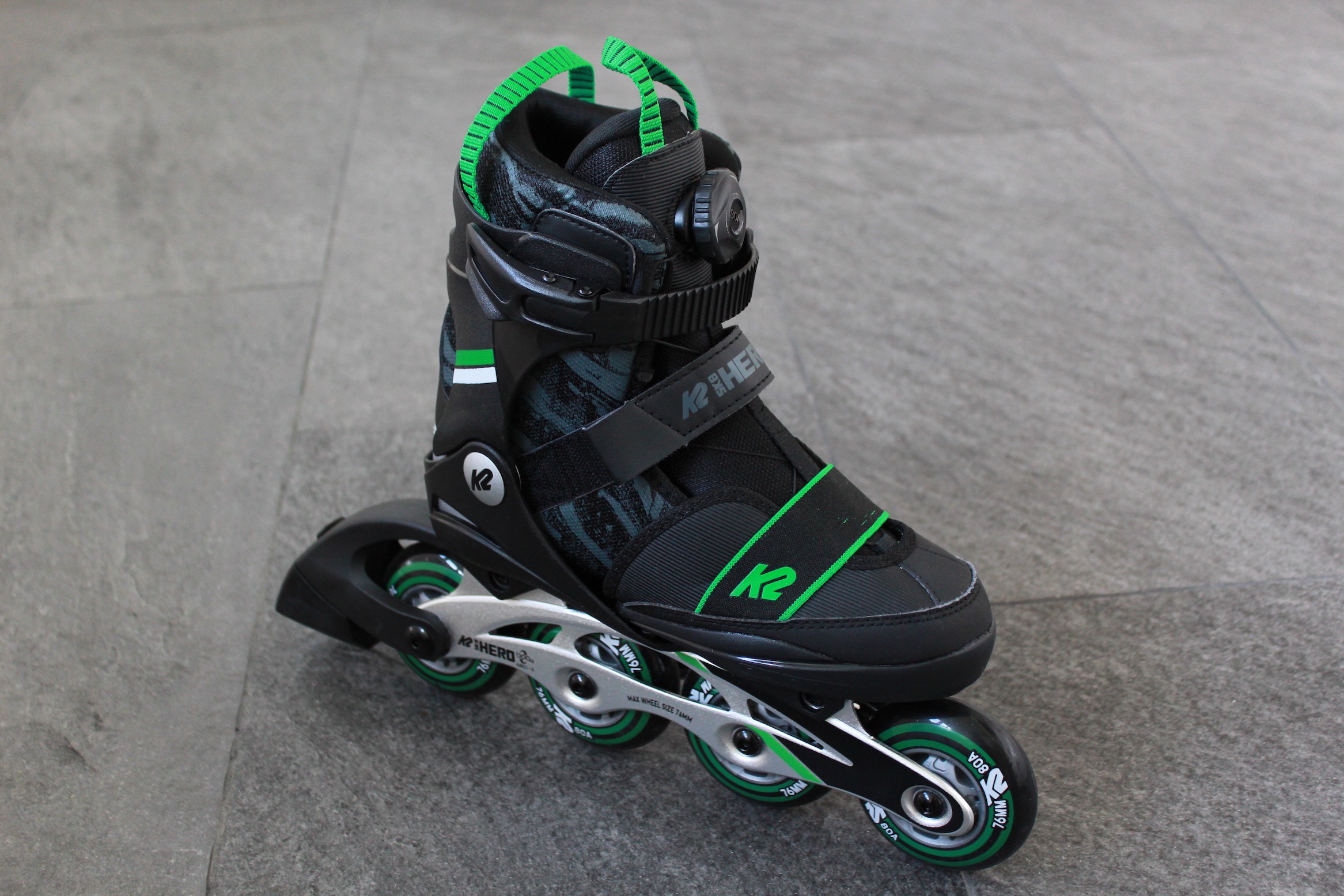 K2 SK8 Hero Boa® Alu Boy's Inliner Skates Kinder größenverstellbar ...