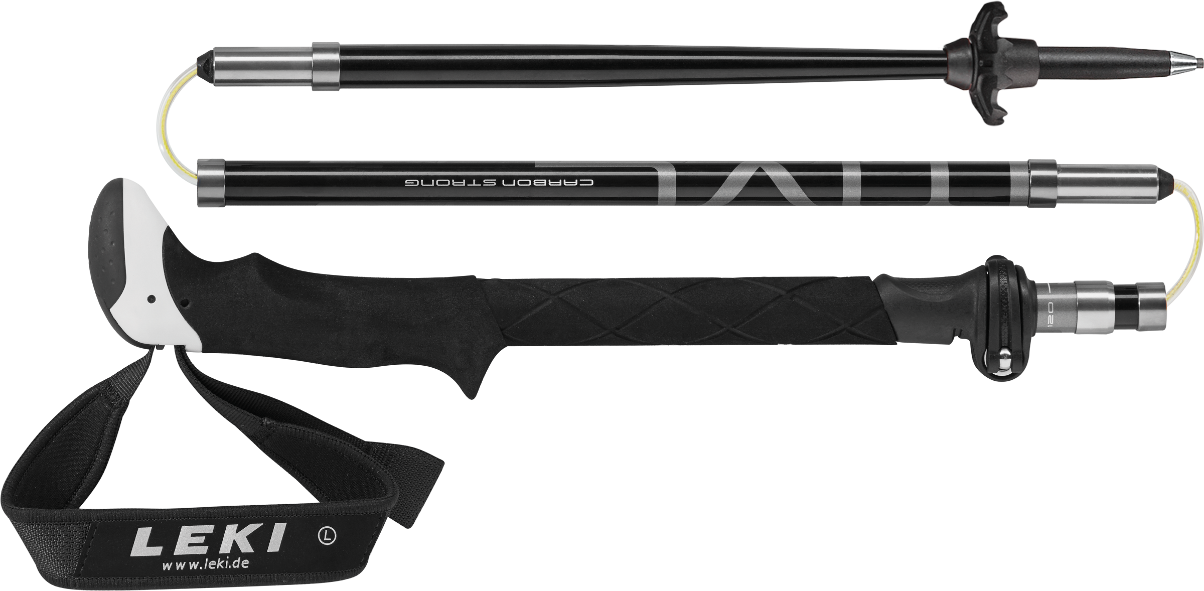 Leki Micro Vario Carbon Strong Trekkingstöcke Wandern Faltstock